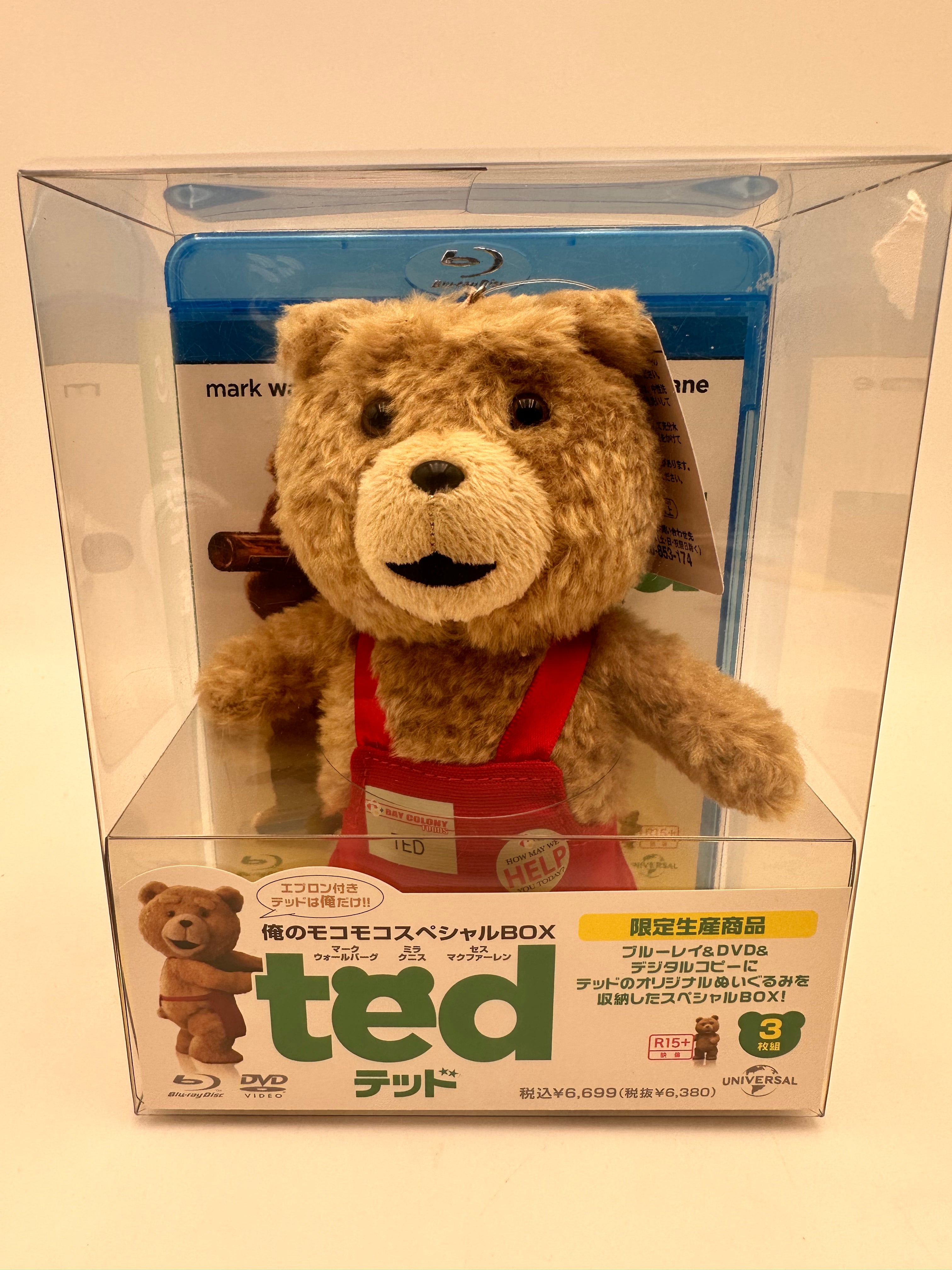 TED toys with blue-ray disc